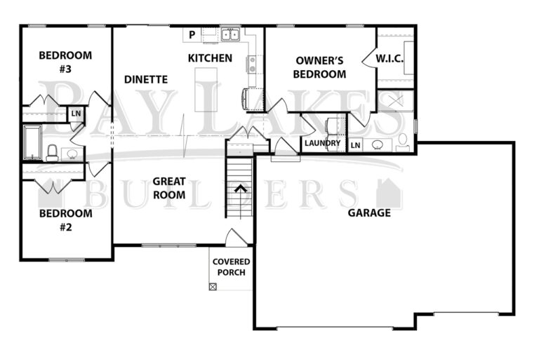 Melrose House Plan - Bay Lakes Builders