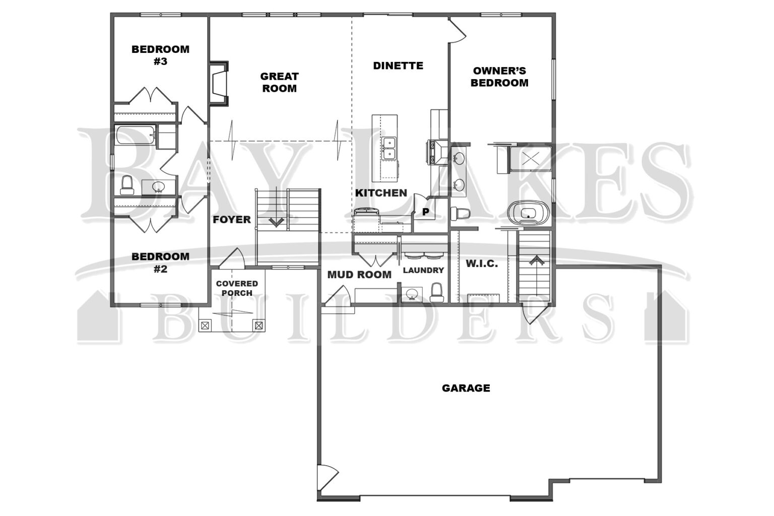 St Patrick House Plan - Bay Lakes Builders